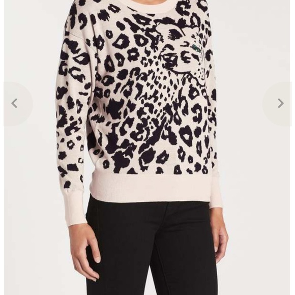 Rebecca Taylor | Sweaters | Rebecca Taylor Leopard Jacquard Pullover ...